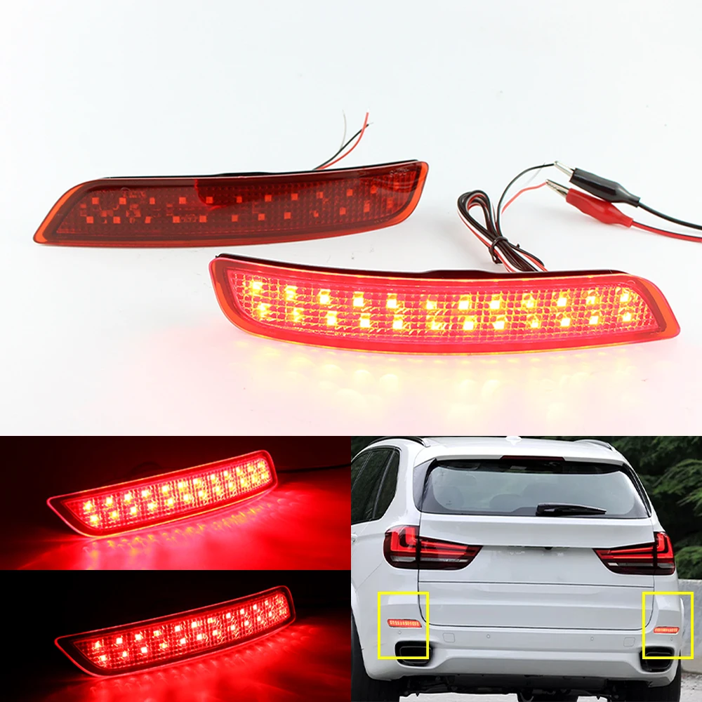 LED rear bumper reflecter Light tail brake stop light for BMW X5 F15 M ...