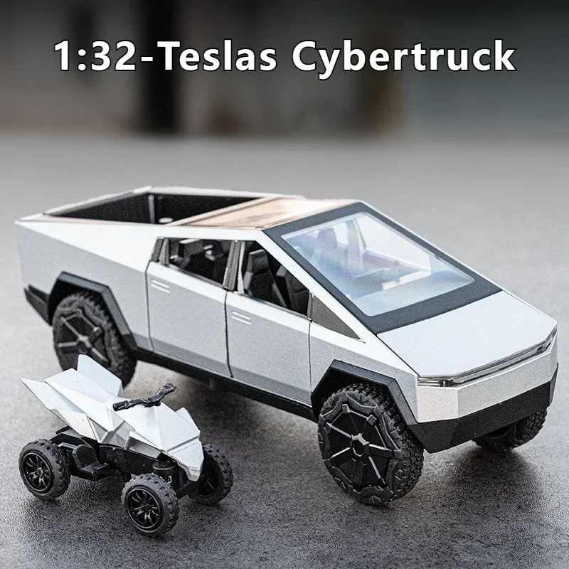 1-32-Teslas-Cybertruck-Pickup-Alloy-Car-Model-Diecast-Metal-Off-road ...