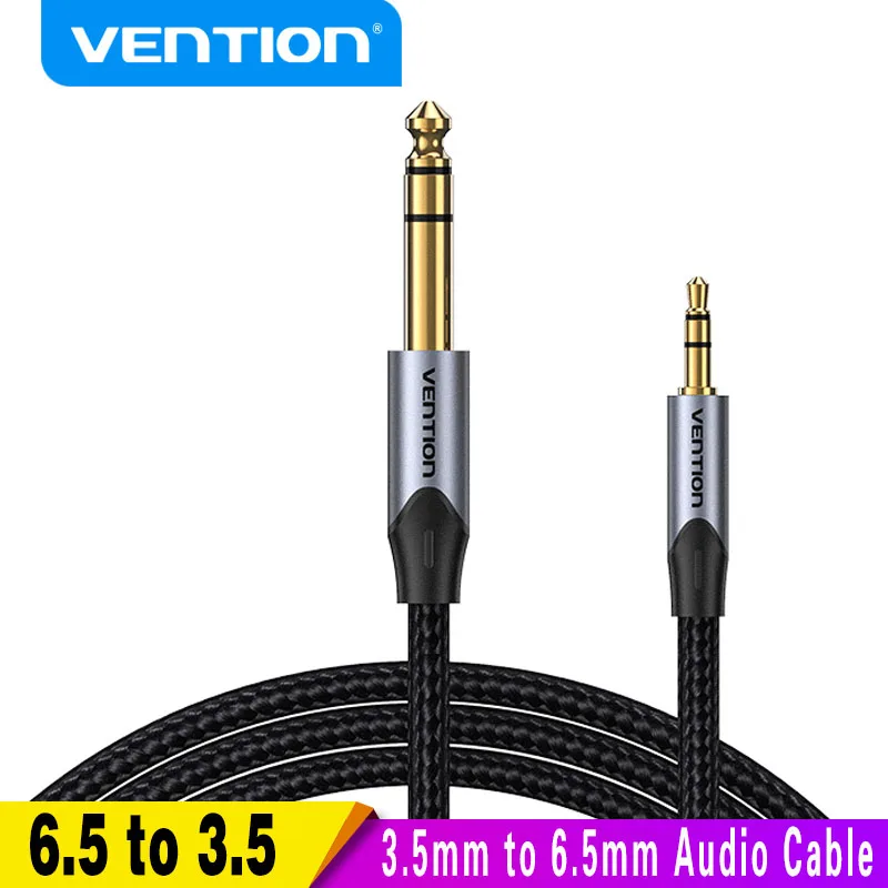 Vention 6.5 to 3.5 Jack Aux Cable Adapter for Speaker Guitar Amplifier ...