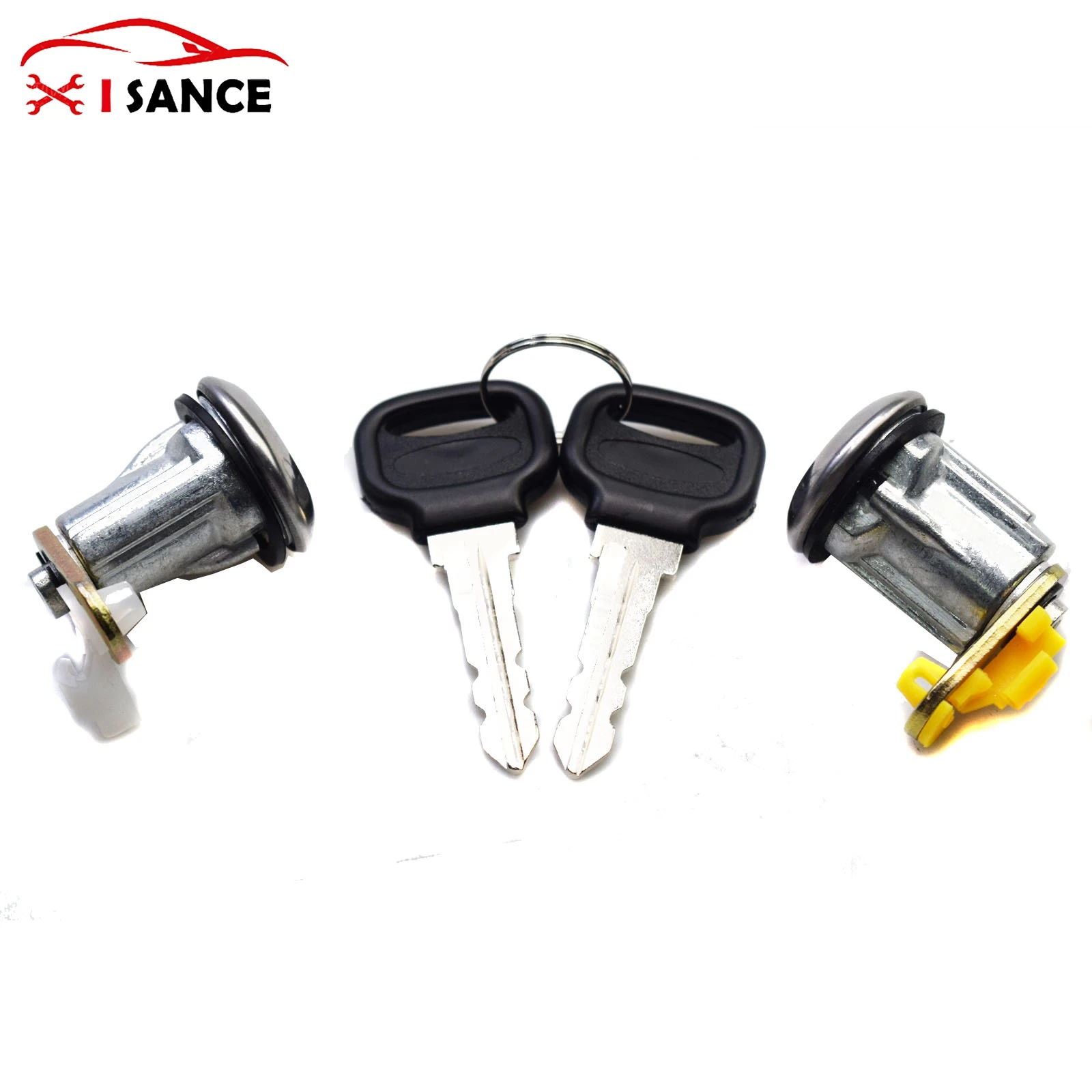 L & R Door Lock Cylinder Keys BE32-76-210 BE32-76-220 For Ford Festiva ...