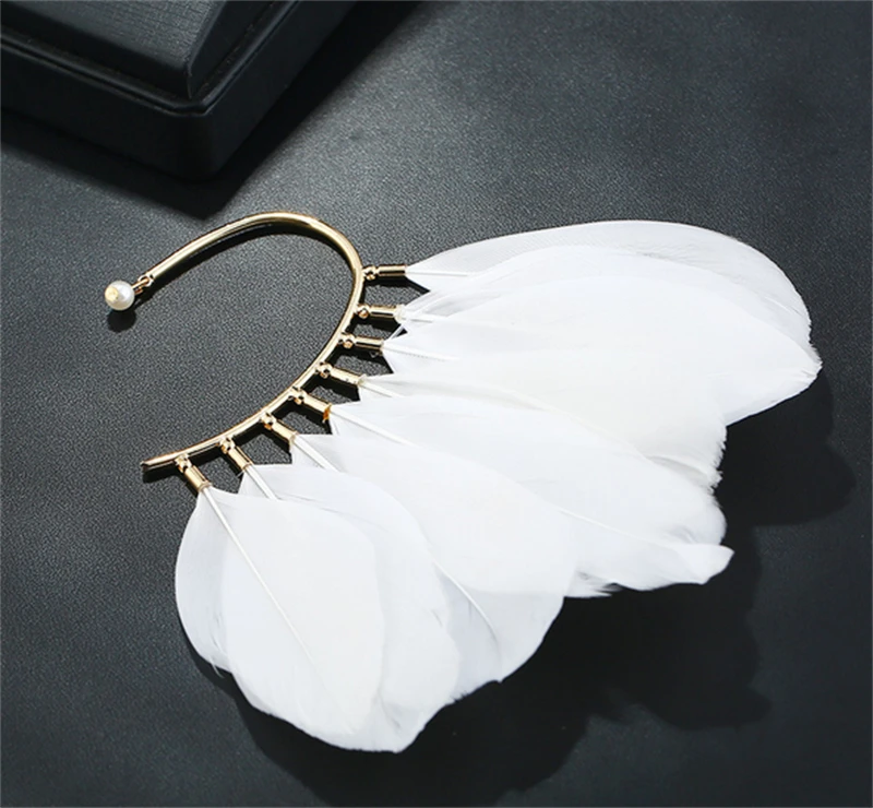 Benzersiz-beyaz-siyah-t-y-kulak-man-et-klip-k-pe-Piercing-olmadan ...