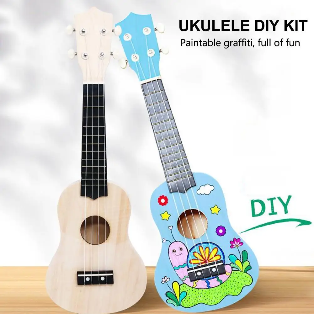 21inch-DIY-Ukulele-Kit-Small-Guitar-Handmade-Homemade-Material-Package ...
