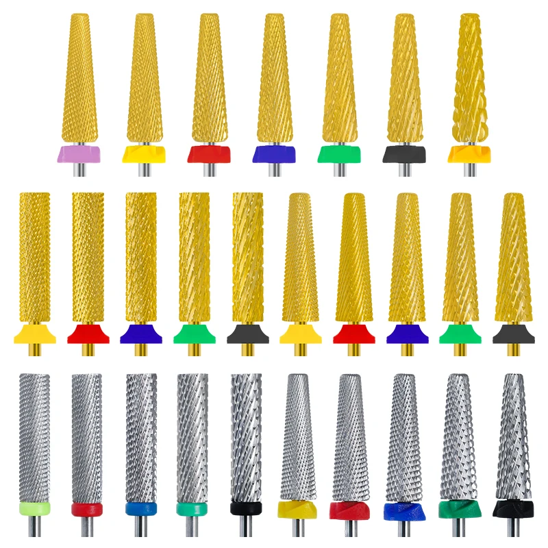 24mm-Long-Tungsten-Steel-Nail-Drill-Bits-Golden-Durable-Milling-Cutter ...