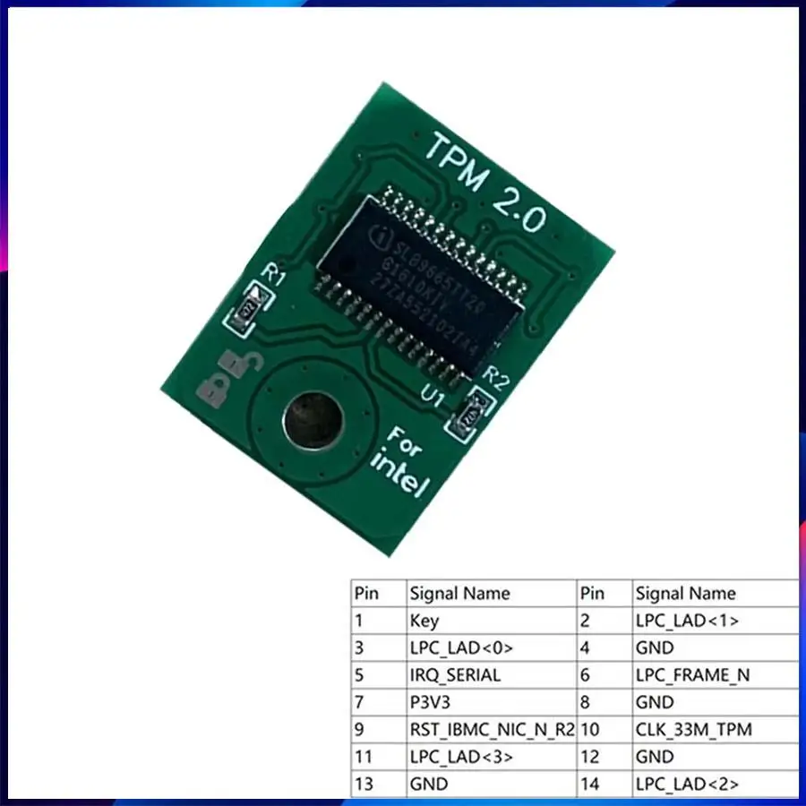 신뢰할 수있는 인텔 플랫폼 모듈, 14 핀, TPM 2.0 모듈| | - AliExpress