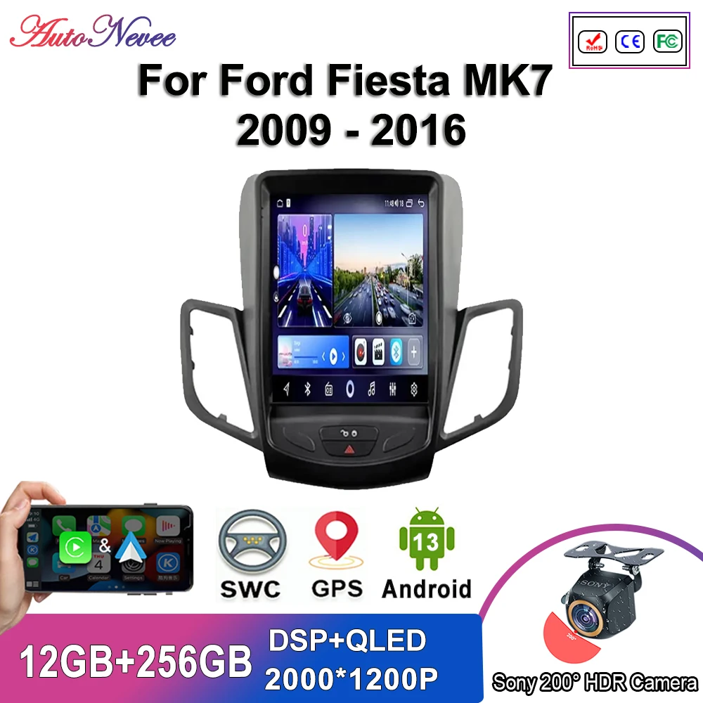 Android-13-Multimedia-For-For-Ford-Fiesta-MK7-2009-2016-Auto-Radio ...