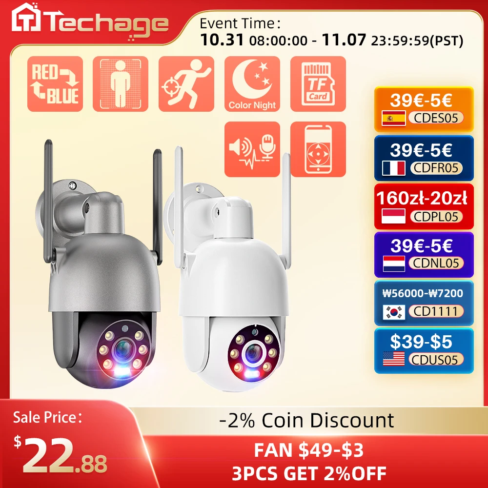 Techage-8MP-4K-2K-PTZ-Wireless-IP-Camera-Video-Security-Surveillance ...