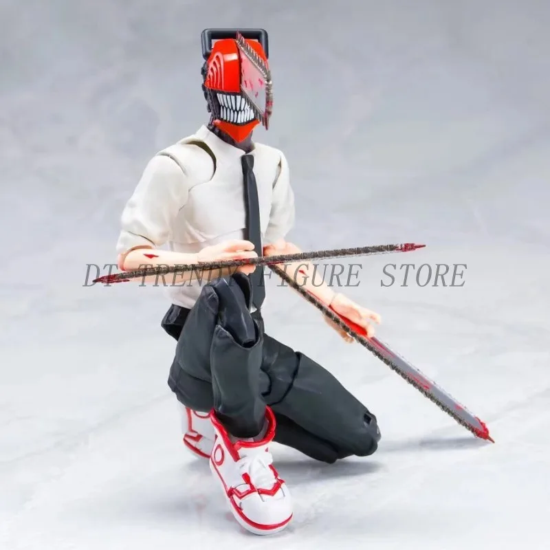 15cm-Anime-SHF-Chainsaw-Man-Denji-Action-Figure-PVC-Chainsaw-Helmet ...