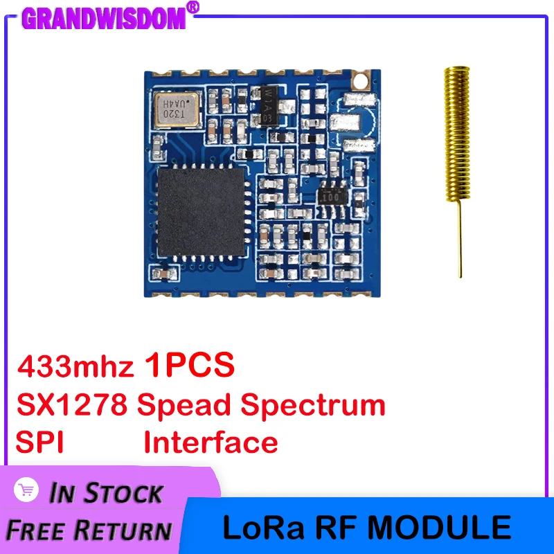 Gws lorawan 433mhz rf lora módulo 1 pces sx1278 longa distância 5km ...