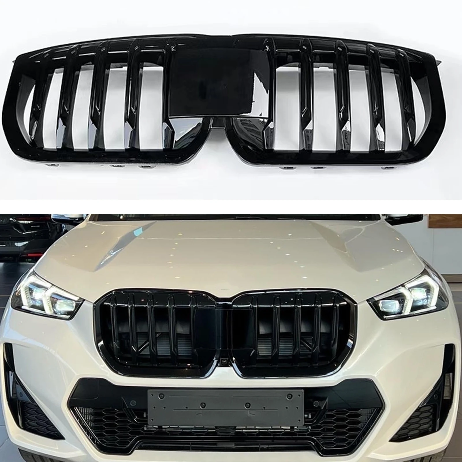 Car-Front-Kidney-Grille-Upper-Bumper-Hood-Mesh-Grill-For-BMW-X1-U11-U12 ...