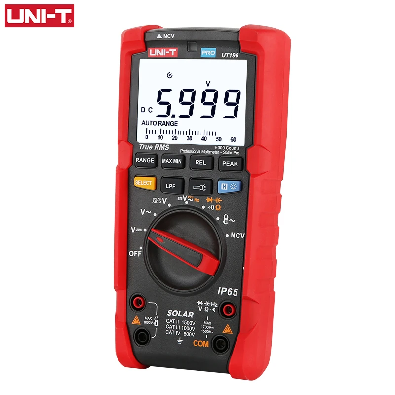 UNI-T-Multimeter-Digital-UT196-1500V-AC-DC-Voltmeter-True-RMS-Capacitor ...