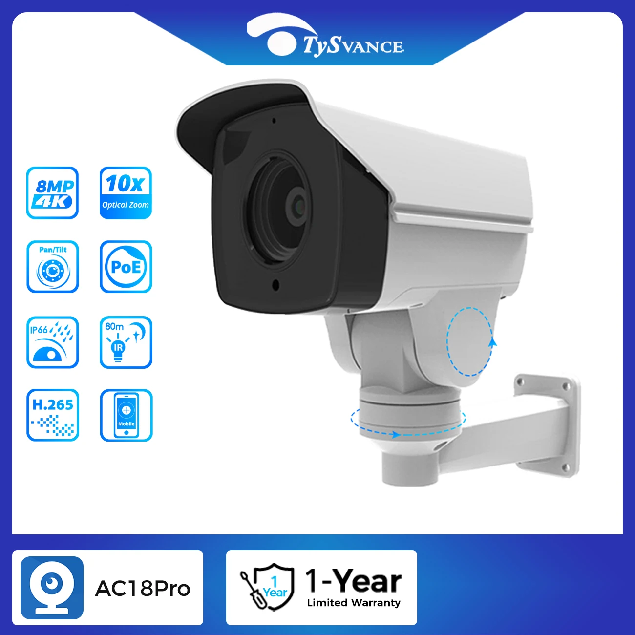 4K-8MP-5MP-2MP-1080P-Outdoor-POE-Bullet-IP-Camera-10X-4X-Zoom-ottico ...