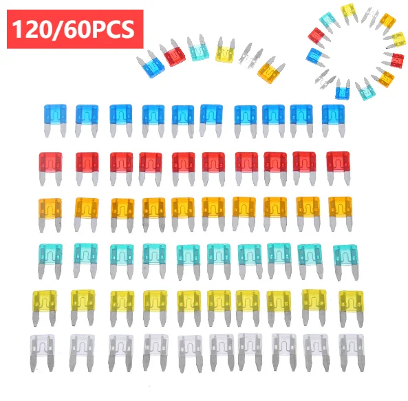 Auto-Car-Styling-Cars-Truck-Mini-Fuse-Mixed-Set-Kit-60Pcs-5A-10A-15A ...