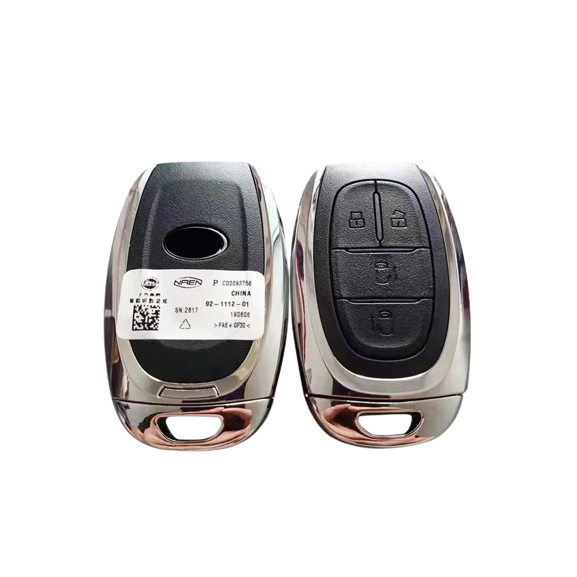 Original Smart Car Key Remote Keyless 433Mhz With ID47 Chip For SAIC ...