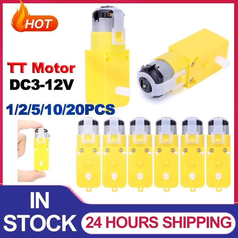 1-25pcs-TT-Motor-130motor-Module-Robot-Smart-Car-Dual-Shaft-Geared ...