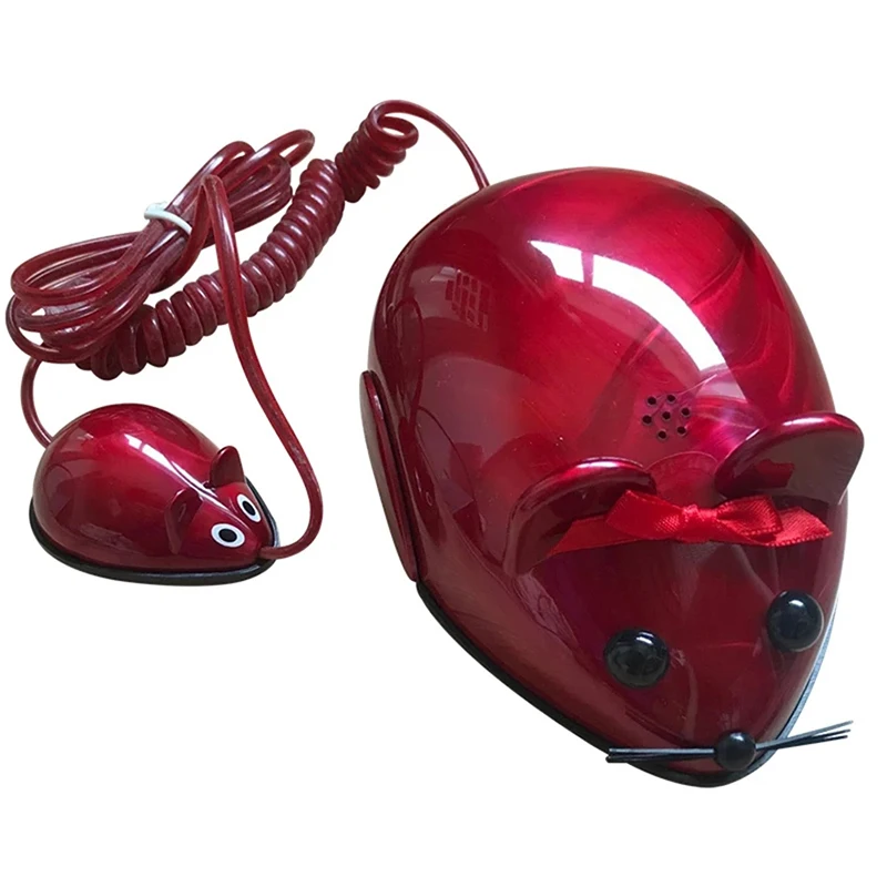 Cute-Little-Mouse-Corded-Phone-Creative-Home-Office-Fixed-Landline ...