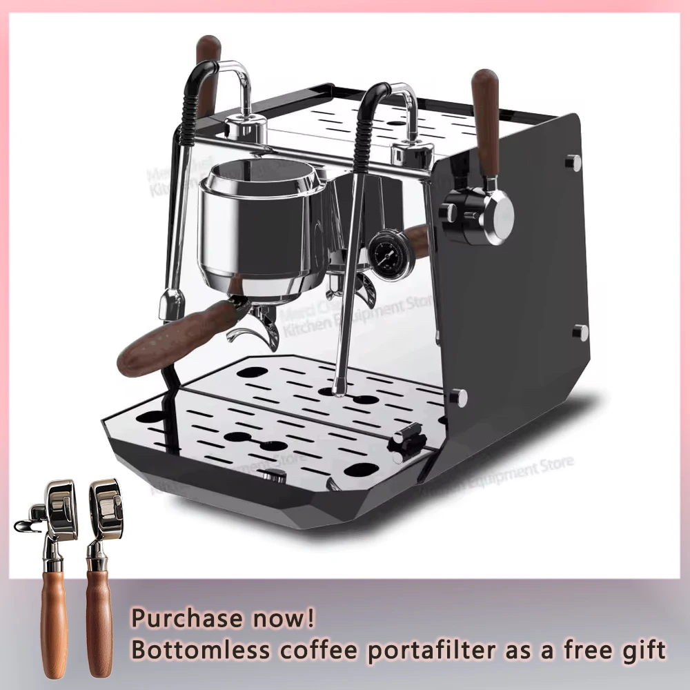 Home/Commerical Espresso Coffee Machine 0.5L+ 1L Boliers PID Temperture ...