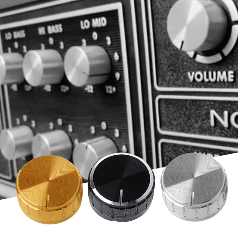 10Pcs-Aluminum-Alloy-Potentiometer-Knob-Replacement-Guitar-Volumes ...