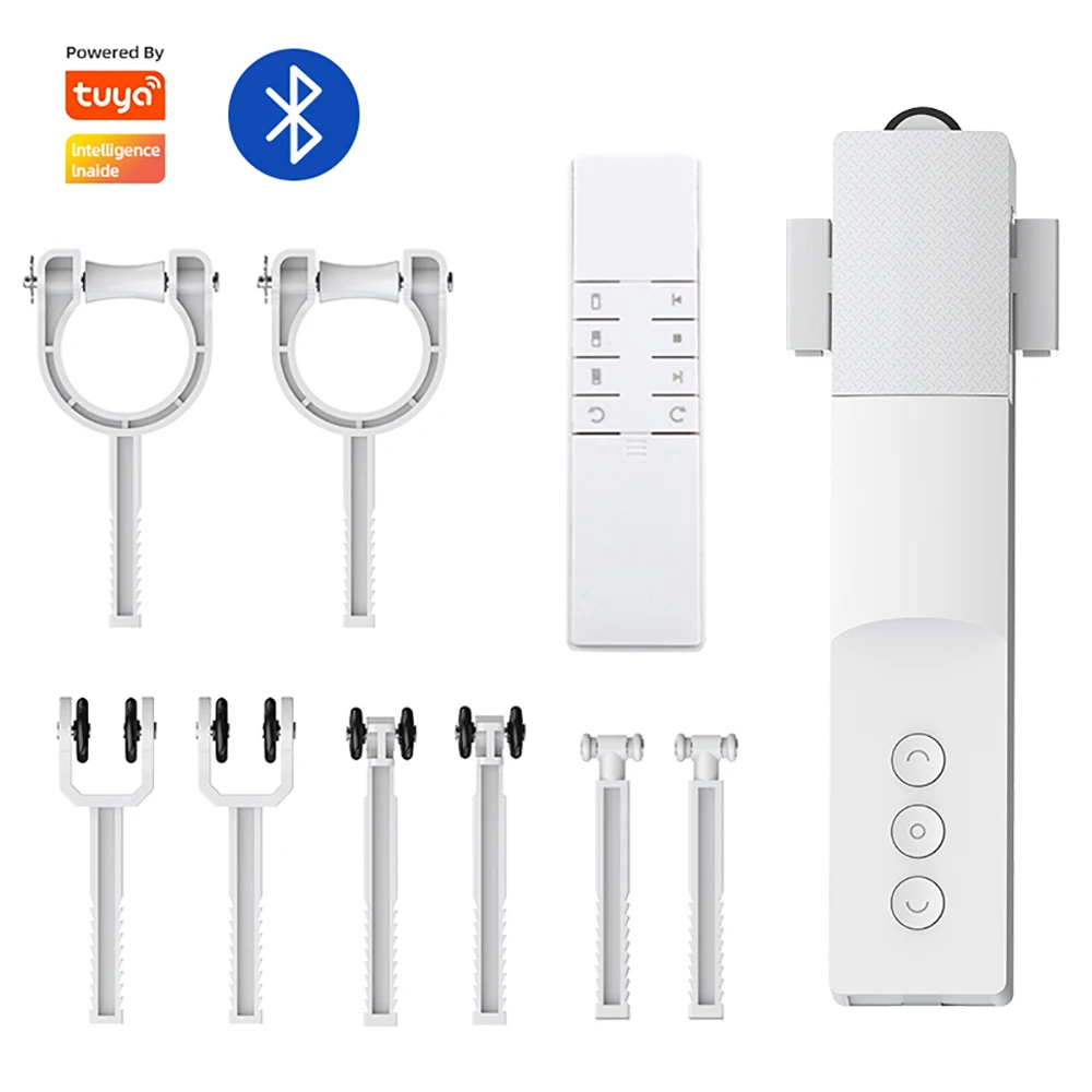 Tuya Smart BLE Electric Curtain Driver For Roman Rod I Type U Type ...