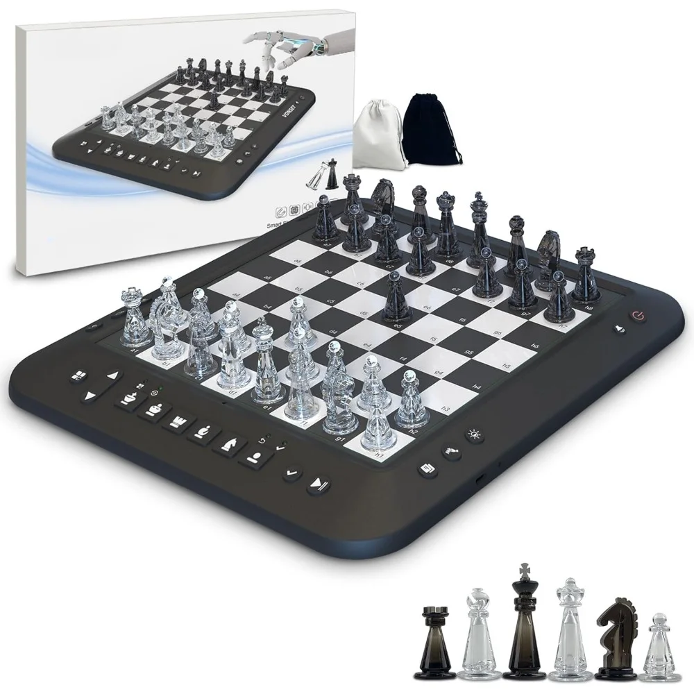 Computer-Chess-Board-Electronic-Chess-Set-Magnetic-Chess-Game-with-LED ...