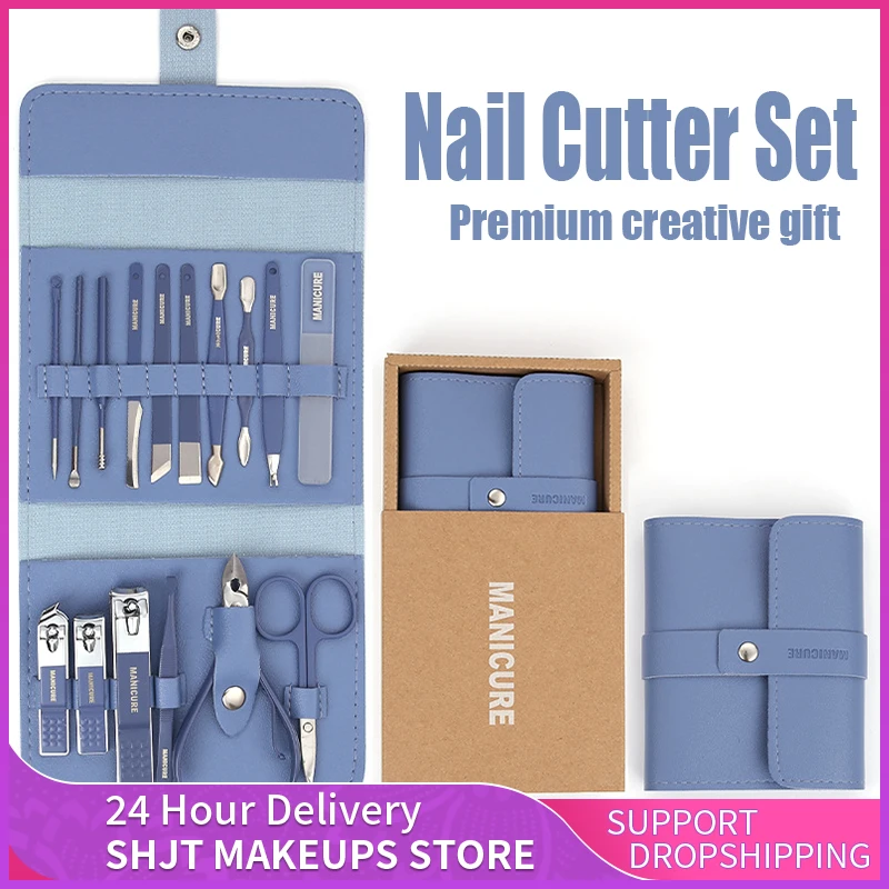 Manicure Set 16 In 1 Full Function Kit Professional Stainless Steel
