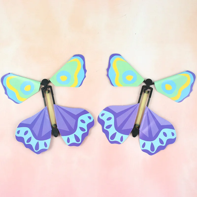 Wind Up Toys Kifmurase 100 Pcs Magic Flying Butterfly Toys - Wind Up ...