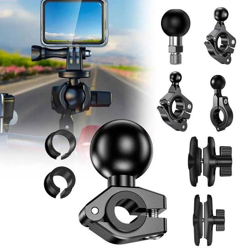 1-inch-or-1-5-inch-Rubber-Ball-Mount-to-Aluminum-Motorcycle-Round-or ...