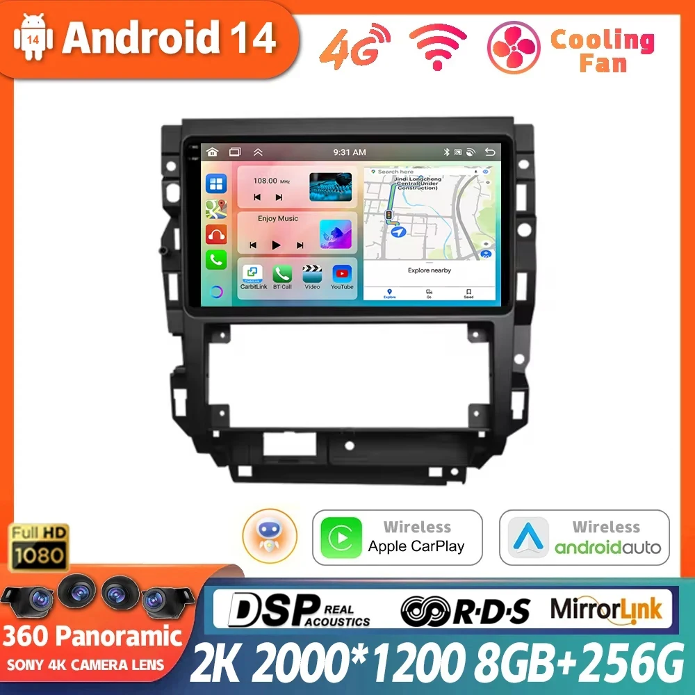 Car Radio Android 14 For Volkswagen VW Golf 4 IV 2004-2008 Jetta MK4 ...