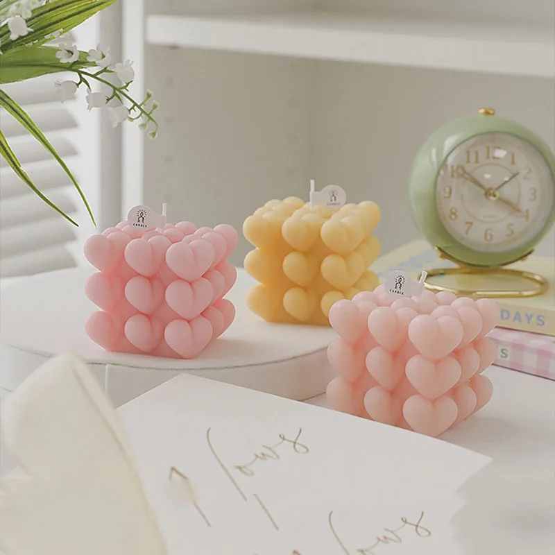 Love-Cube-Scented-Candles-Hand-Made-Household-Creative-Decorations ...