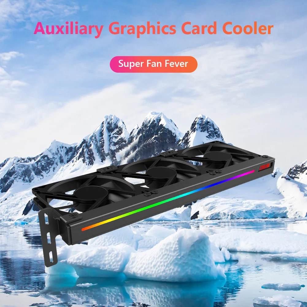 GPU-Ram-Cooling-Fan-CPU-Cooler-ARGB-5V-3Pin-90mm-Modding-Tuning ...
