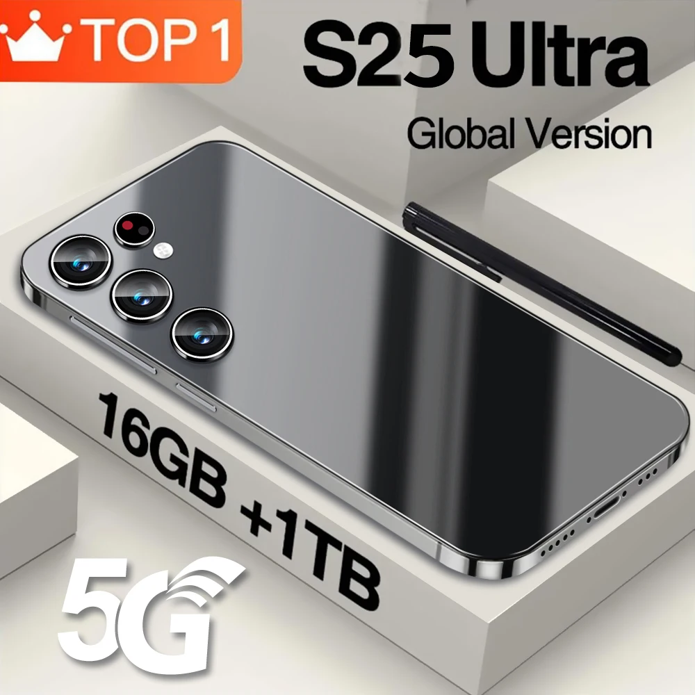 New-S25-Ultra-Moblie-Phones-Unlocked-7-0-Inch-Celular-48MP-72MP-Android ...