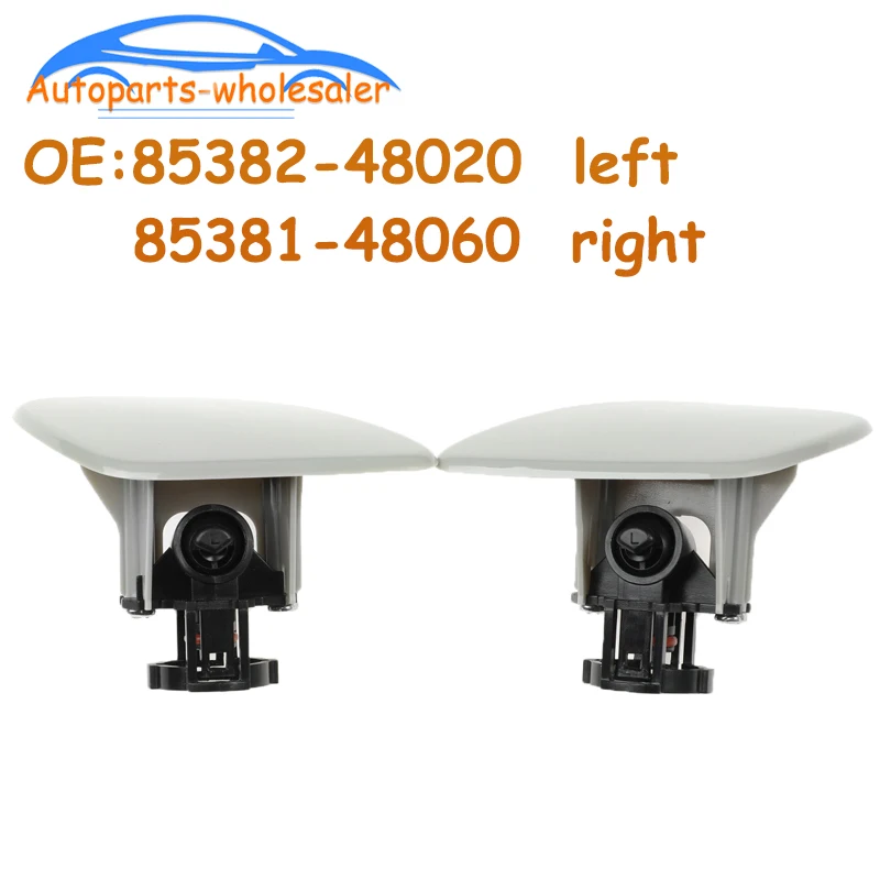 Car Headlamp Washer Nozzle Cover Sprayer Cap 85382-48020 85381-48060 ...