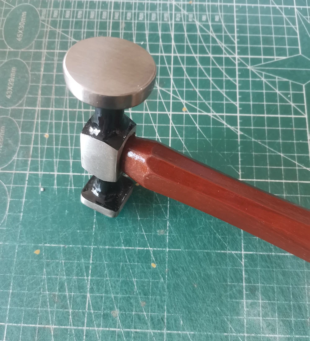 Leather Mallet Hammer Cobbler Hammer Carbon Steel Double Head Smooth ...