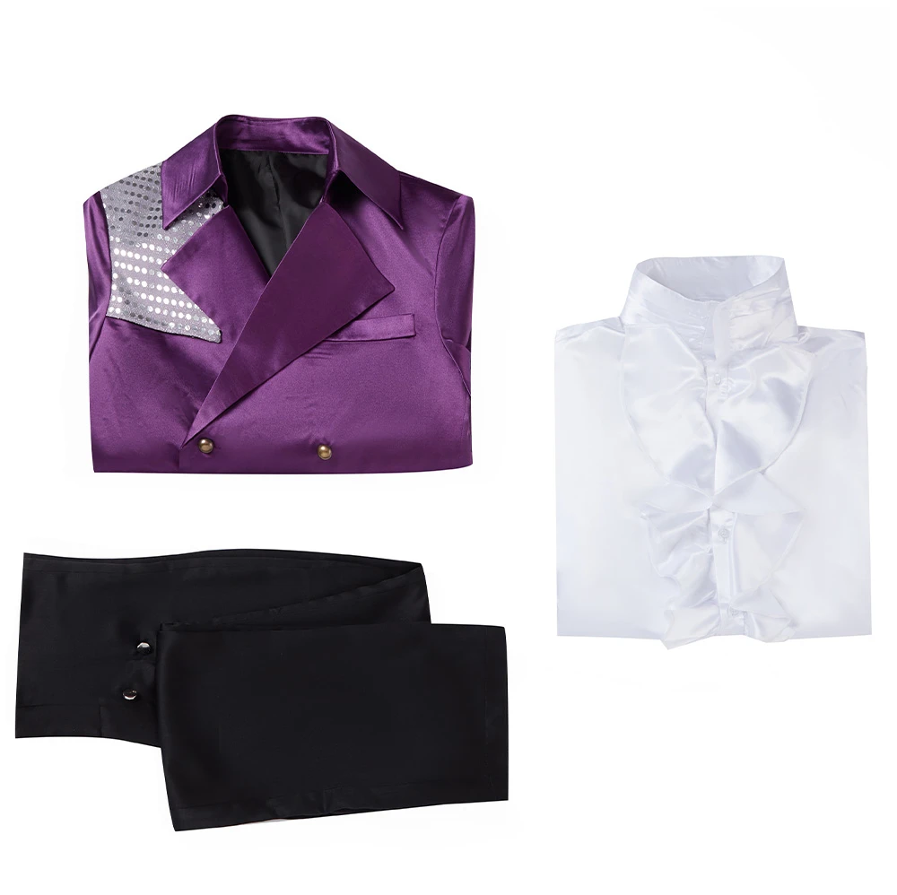 Disfraz de Príncipe Rogers Nelson Purple Rain para cosplay, traje para ...