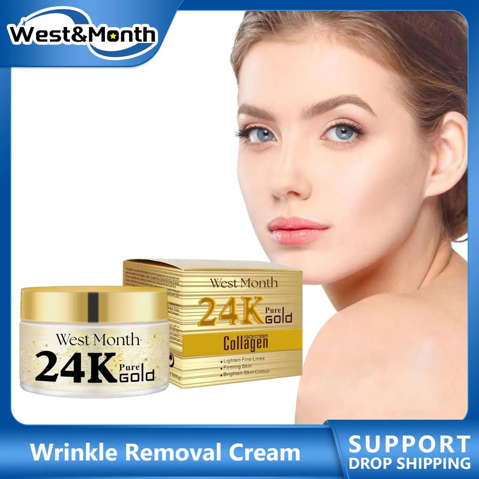 24k-Gold-Collagen-Cream-Wrinkle-Removal-Fade-Fine-Lines-Firming-Reduce ...