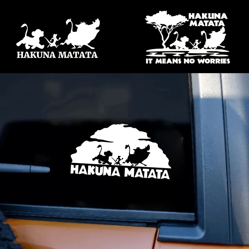Lion King Hakuna Matata Vinyl Sticker Car Window Bumper Truck Decor ...