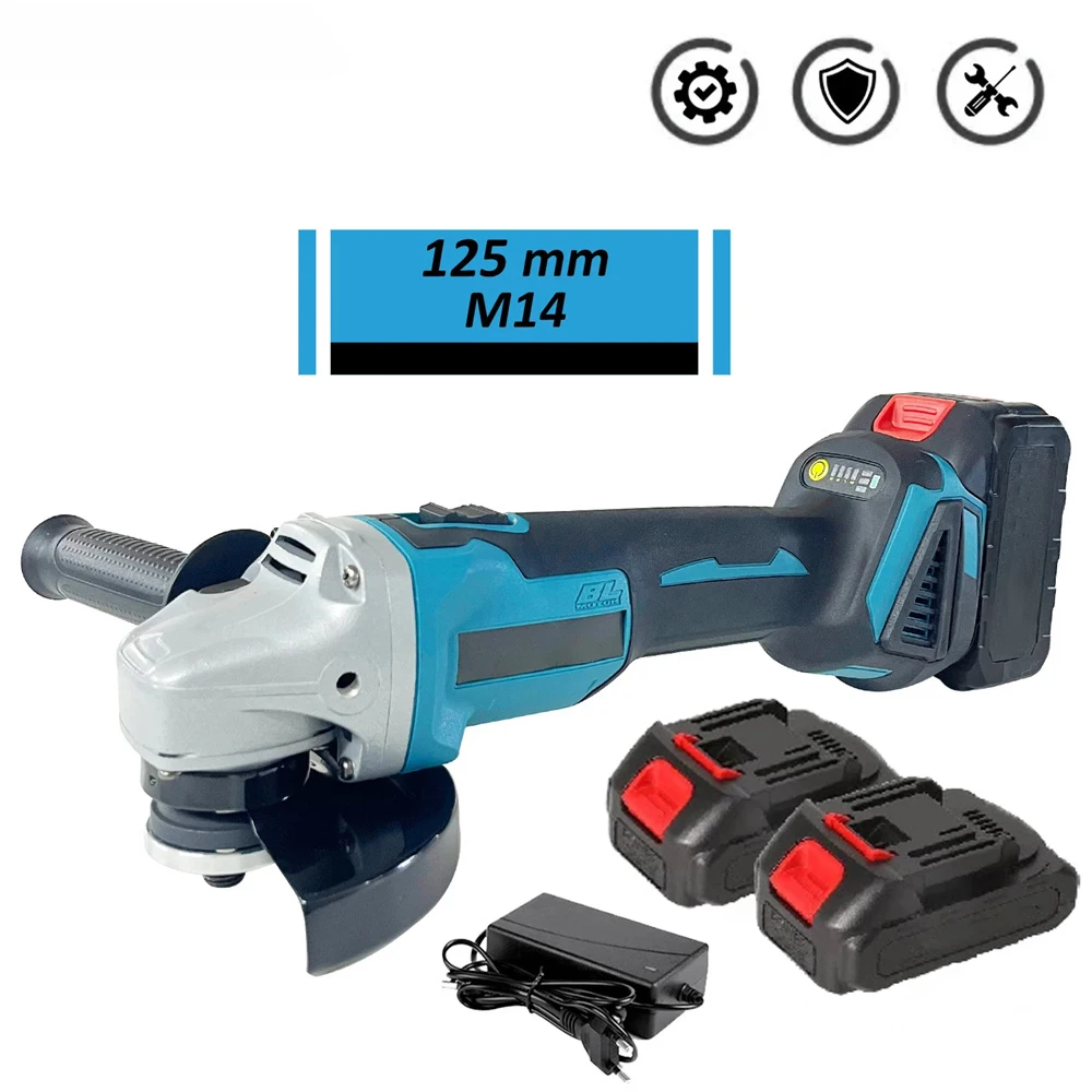125mm-Brushless-Angle-Grinder-4-Gears-Cordless-Grinding-Machine-Cutting ...