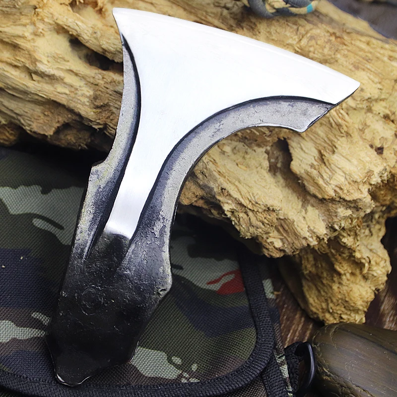 Wilderness-camping-mountain-cutting-logging-axe-large-size-high-carbon-steel-hand-wrought ...