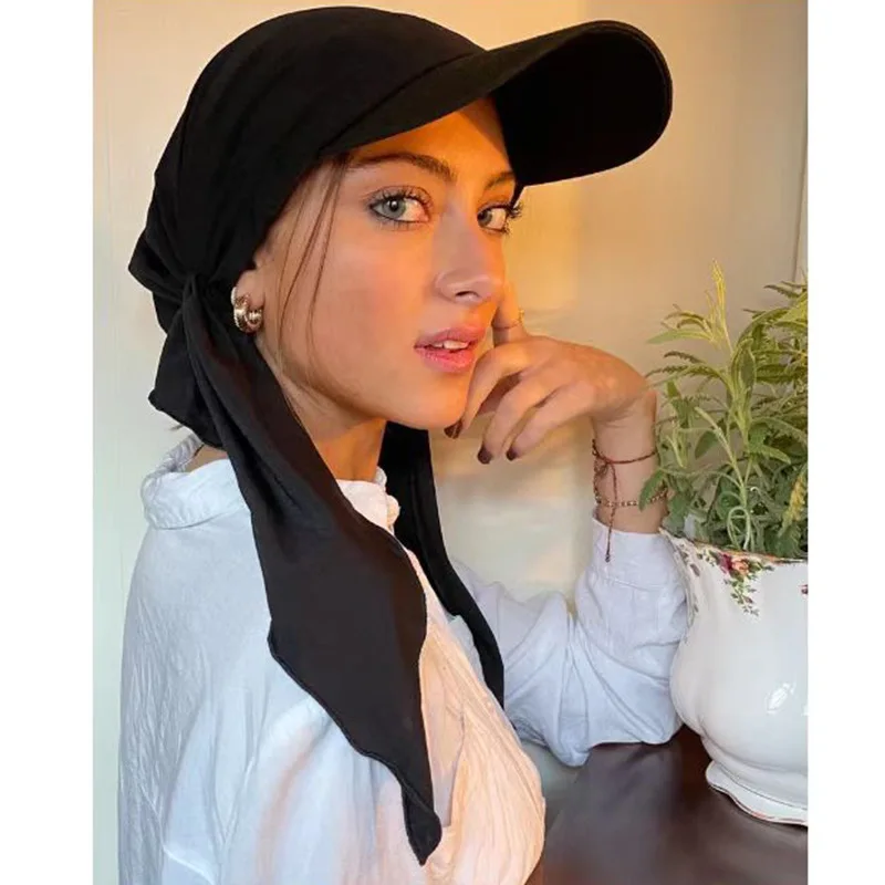 Muslim-Hijab-Turban-Hat-for-Women-Girls-Baseball-Cap-Sun-Hats-Headscarf ...