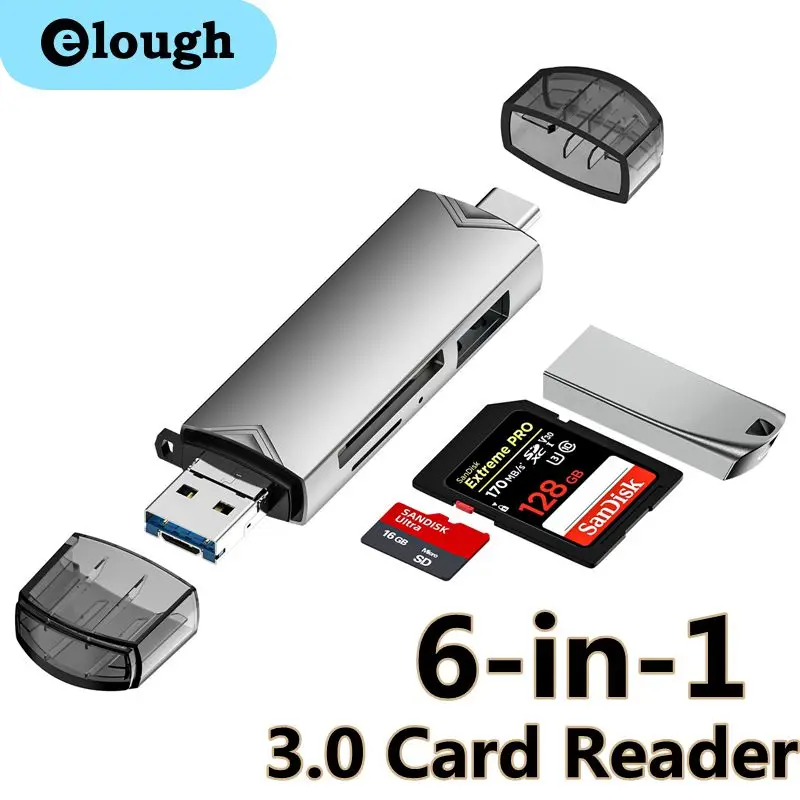 Elough-USB-3-0-Card-Reader-SD-TF-USB-Flash-Drive-Adaptador-OTG-para-PC ...