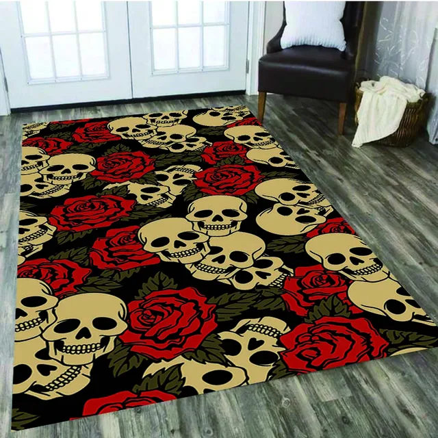Gothic Horror Skull Carpet | Living Room Home Decoration