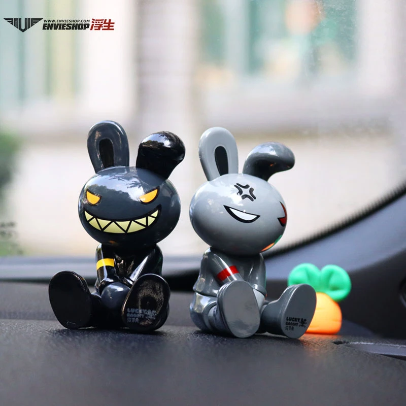 Car Cute Rabbit Auto Central Control Car Accessory Dashboard Mirror ...