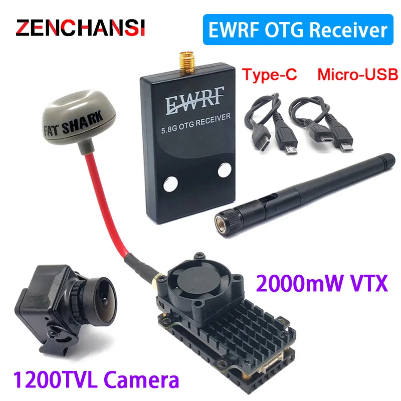 New-Long-Range-5-8Ghz-48CH-2W-FPV-Wireless-VTX-Viedo-Transmitter-and ...