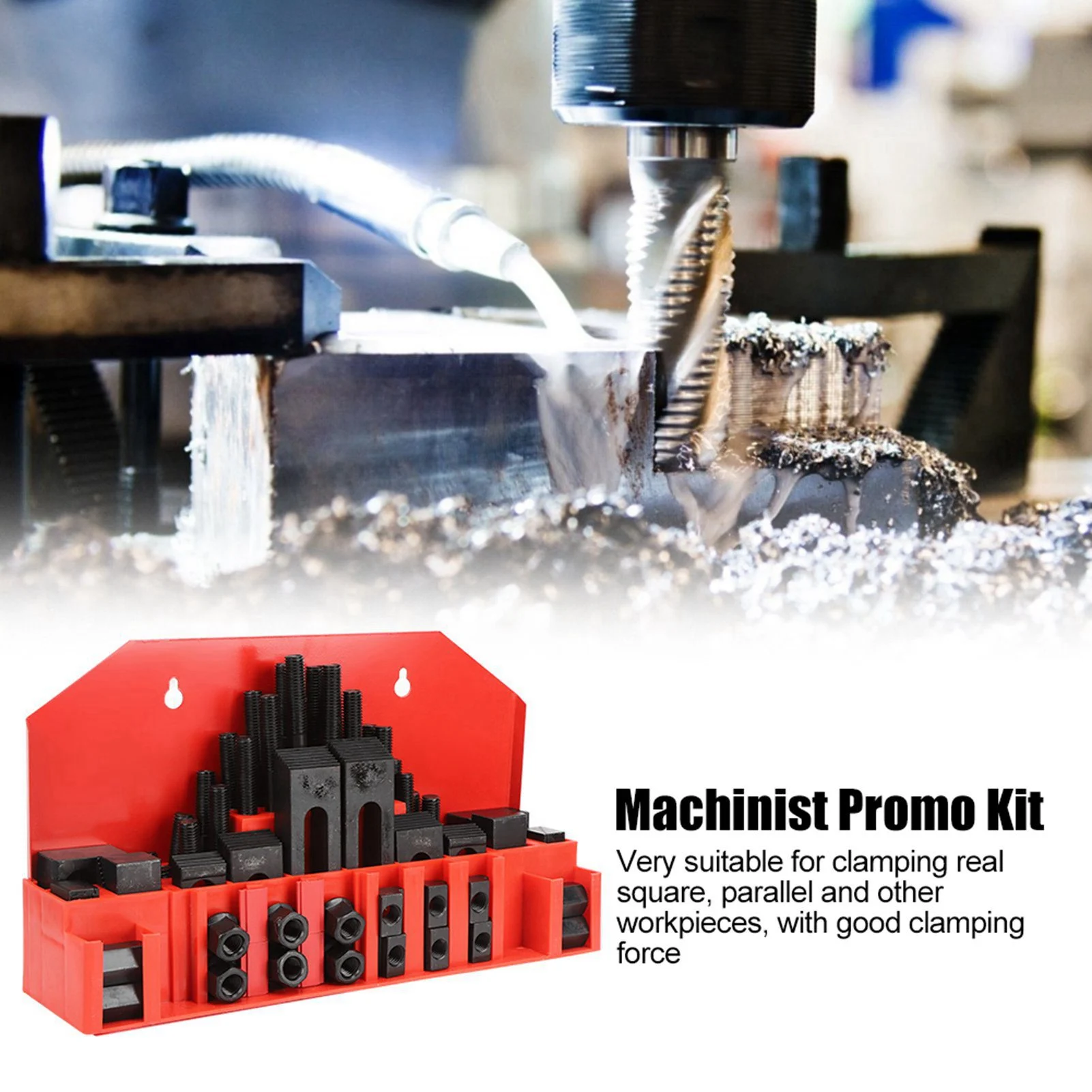 T-Slot Clamp Kit Hardened Combined Press Plate for Lathe Milling ...