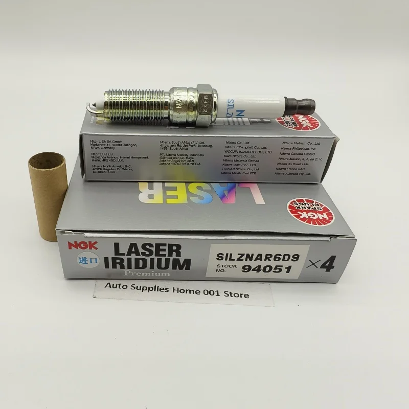 4Pcs OE:1214114 Original NGK SILZNAR6D9 94051 Spark Plug For Buick ...