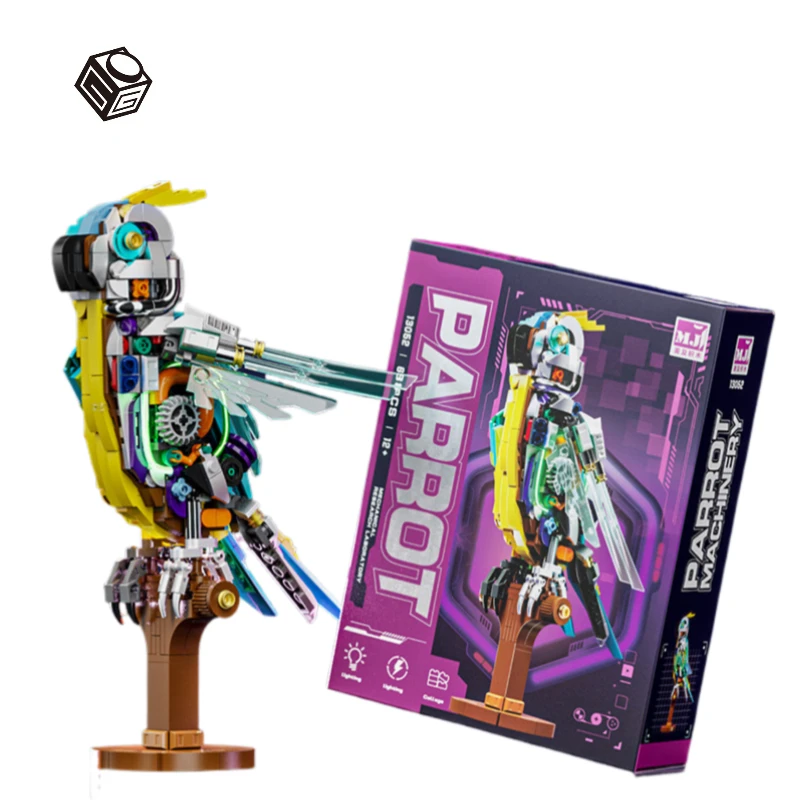 Technical-Series-Robot-Parrot-Building-Blocks-Kit-Bird-Mecha-Animals ...
