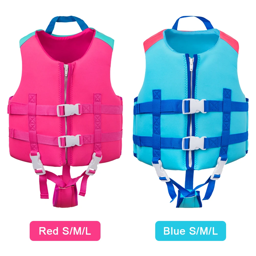 Kids-Life-Vest-Neoprene-Swim-Trainer-Life-Jacket-Children-s-Pool-Buoy ...