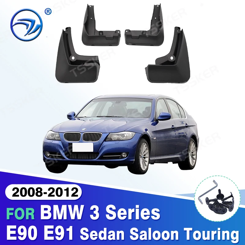 4pcs-Mud-Flaps-For-BMW-3-Series-E90-E91-Sedan-Saloon-Touring-2008-09 ...