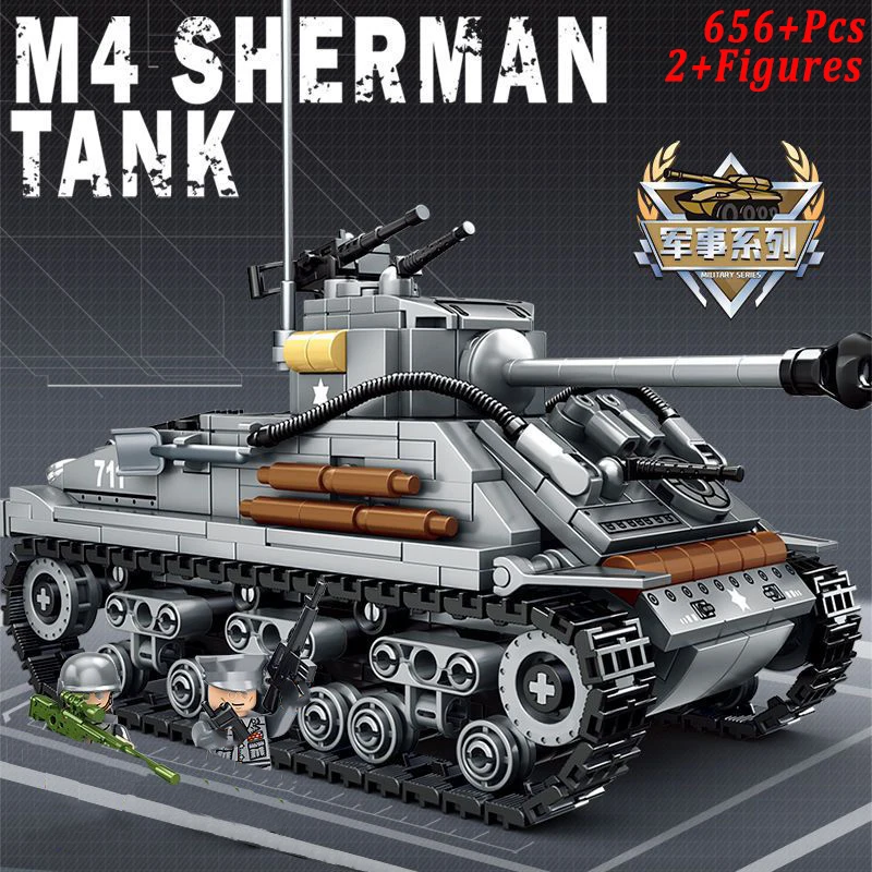 Sherman Tank Building Block | Sherman Tank Model Build | Lego Ww2 ...