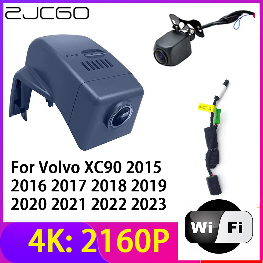 ZJCGO 4K 2160P Dash Cam DVR Camera 2 Lens Recorder Wifi Night Vision ...