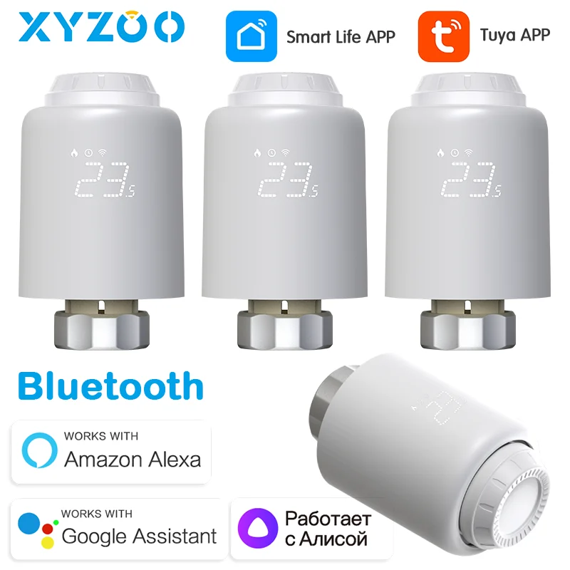 Bluetooth Thermostatic Radiator Valve Tuya TRV Programmable Heating ...